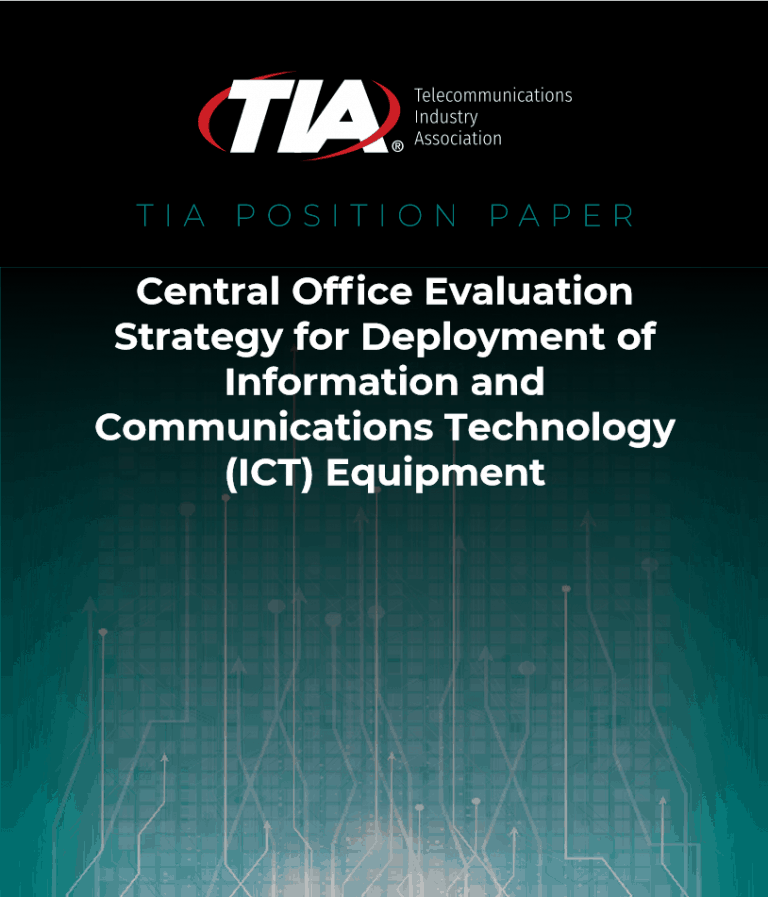TIA Position Paper: Central Office Evaluation Strategy for Deployment ...