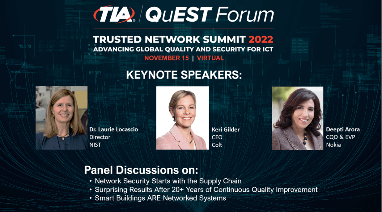 TIA QuEST Forum Trusted Network Summit 2022 - TIA Online
